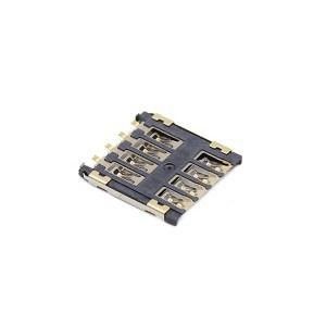 LCP 8 Pin Micro SIM Card Socket Connector Push Pull H1.8mm 5000 Cycles ...