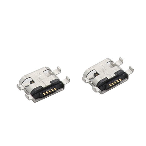 Micro 5P Female Socket Mid Mount USB Connector 0.8mm Four Feet Dip ...