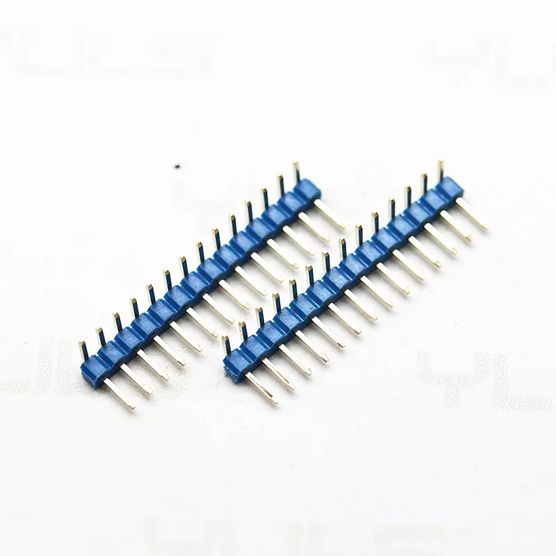Customizable Gold Single Row Pin Header , Spacing 2.0mm Right Angle PIN ...