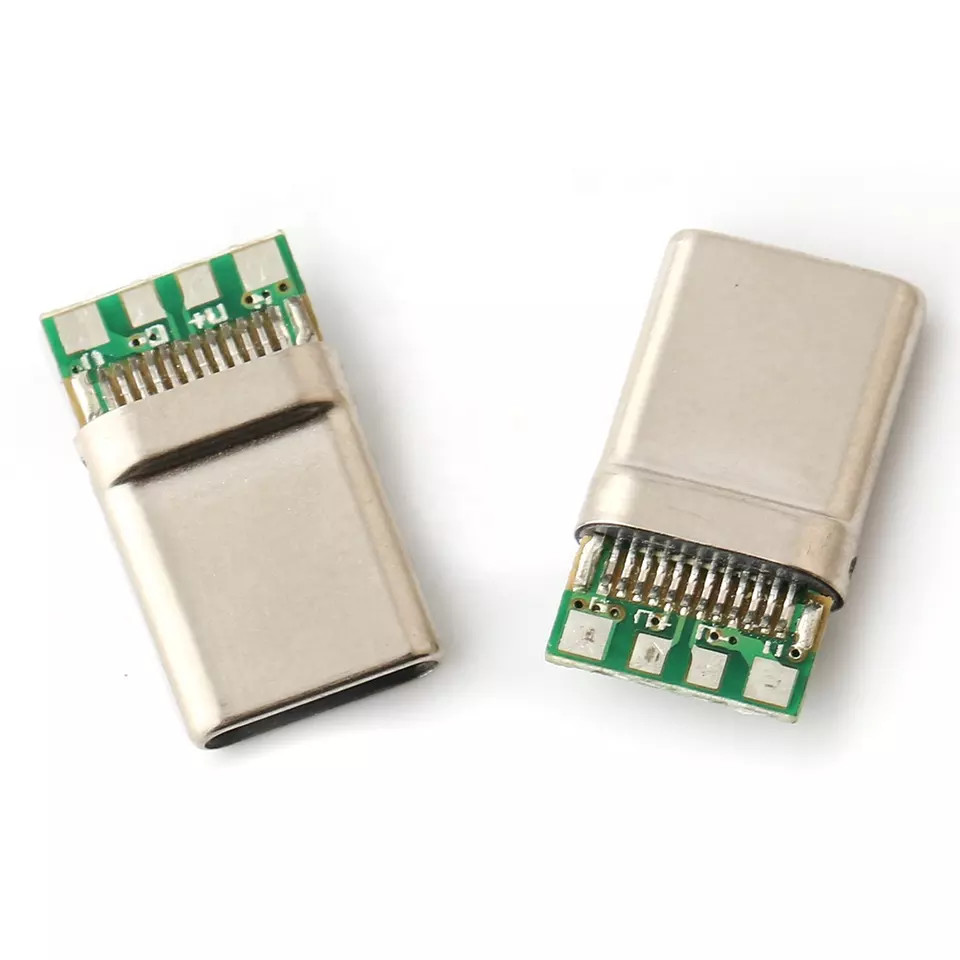 12pin USB 3.1 USB C Male Connector Solder Wire PCB USB Plug Interface