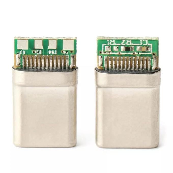 12pin USB 3.1 USB C Male Connector Solder Wire PCB USB Plug Interface