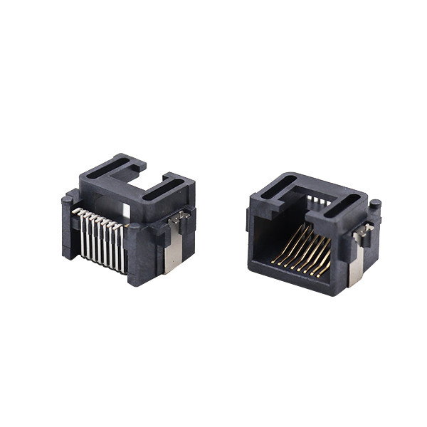 Sinking Type Mid Mount RJ45 PCB Connector Female Modular Jack DIP Right ...